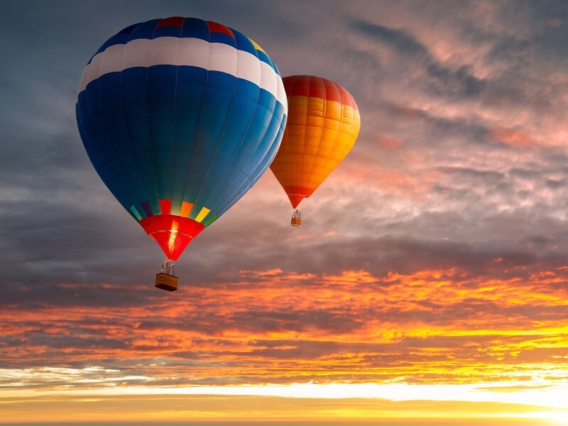 Un volo in mongolfiera tra le meraviglie del Cilento