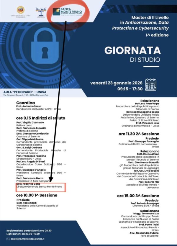 Master in Anticorruzione, Data Protection e Cybersecurity: Monte Pruno ...