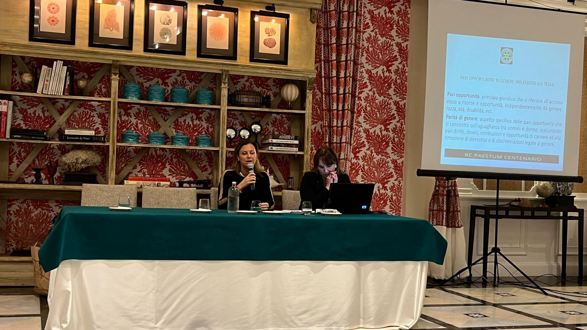 Parità di genere, al Rotary Club Paestum un confronto tra dati, storia ...